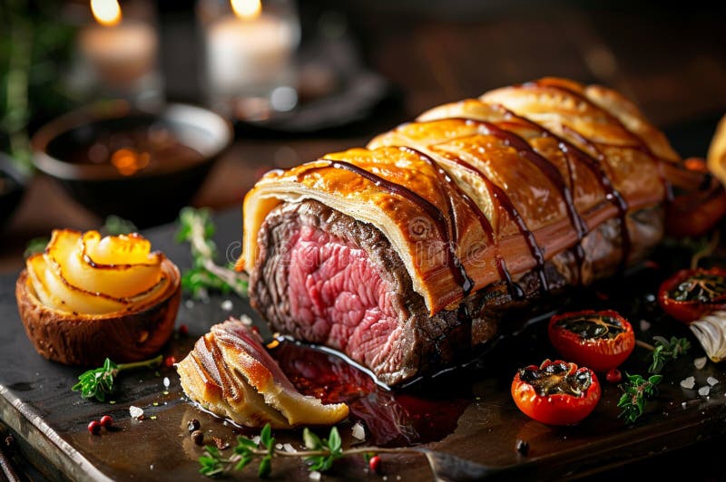 Michelin-starred Chefs Elevate the Beef Wellington Stock Illustration ...