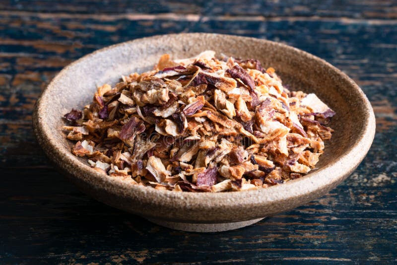 Dried Shallots in a Bowl stock photo. Image of close - 179359808