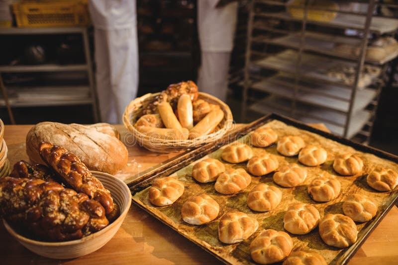 Michetta and Sweet Food on a Table Stock Image - Image of caucasian ...