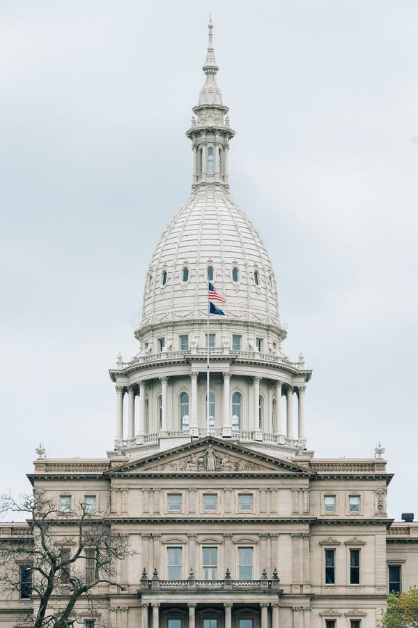 The Michigan Capitol Building, in Lansing, Michigan Stock Photo - Image ...