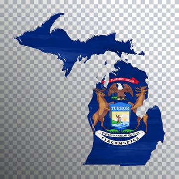 State Michigan Transparent Stock Illustrations – 48 State Michigan ...