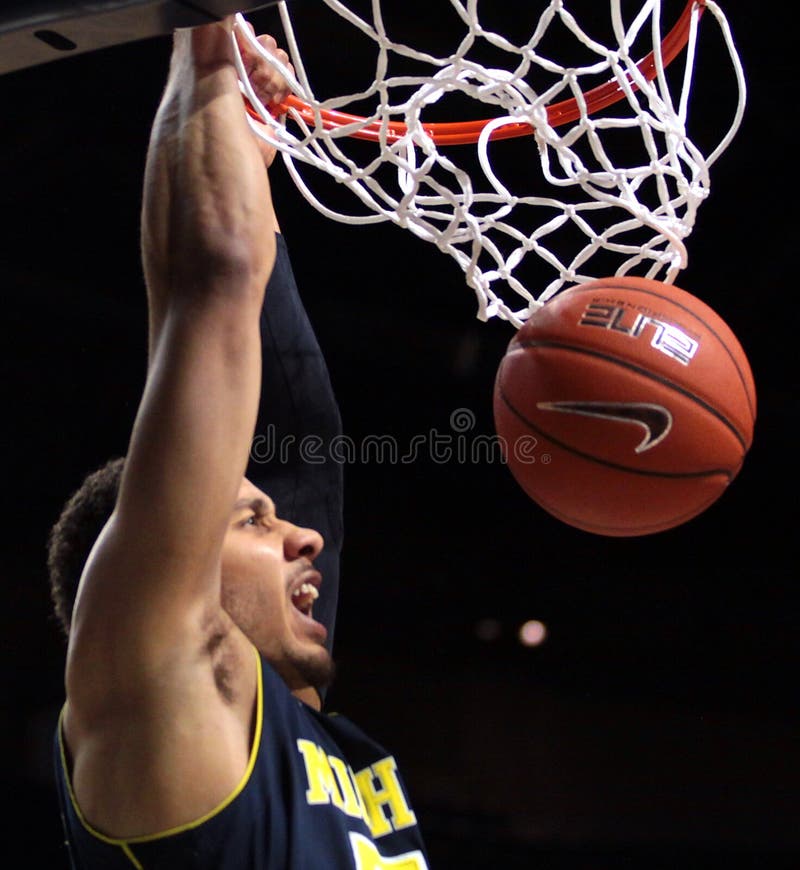 Michigan Forward Jordan Morgan Editorial Stock Photo - Image of spirit ...