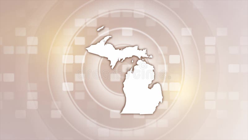 Michigan State Animated Map Stock Footage - Video of president, patriot ...