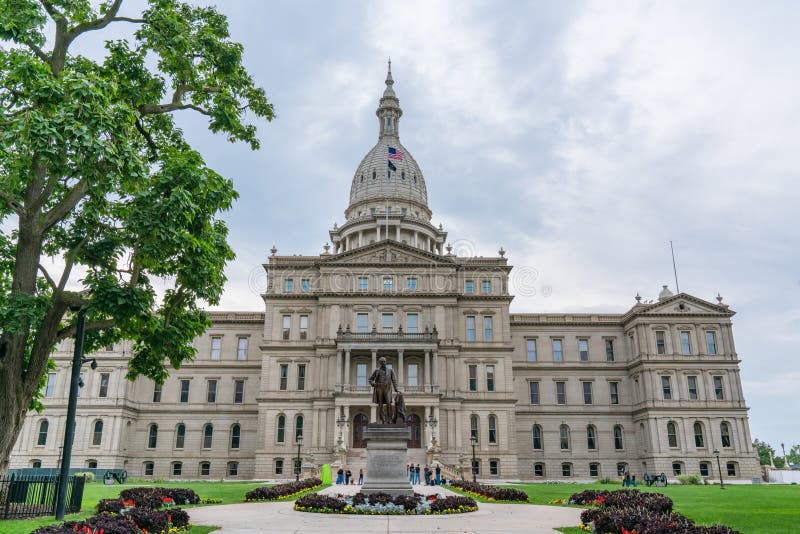 Michigan State Capitol Building Editorial Image - Image of legislature ...