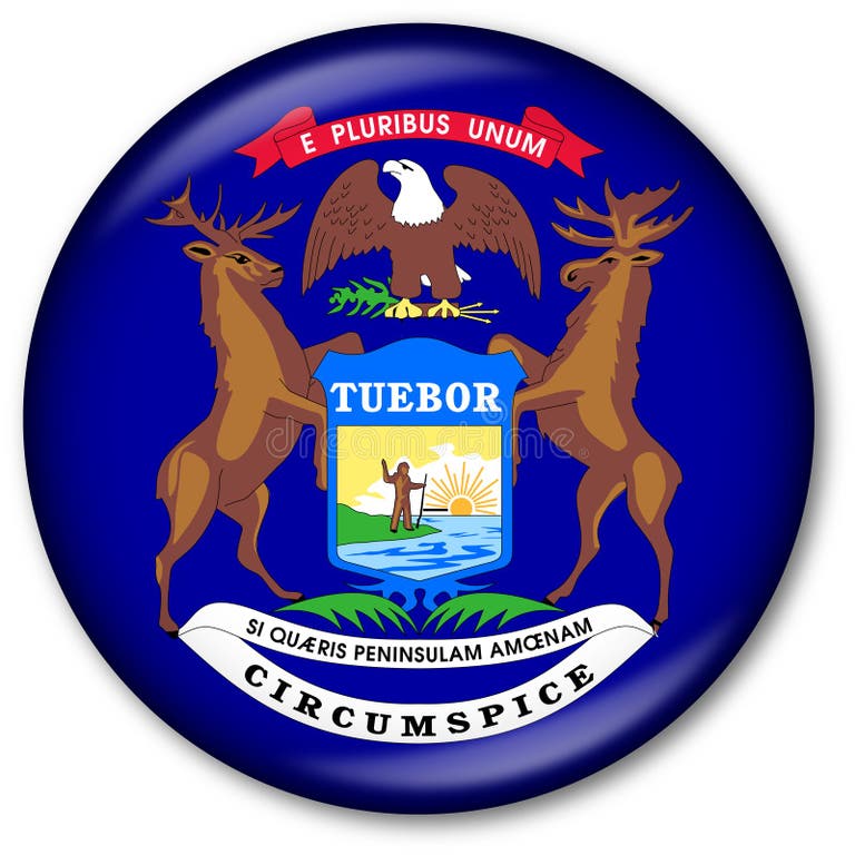 Michigan State Flag Stock Illustrations – 2,518 Michigan State Flag ...