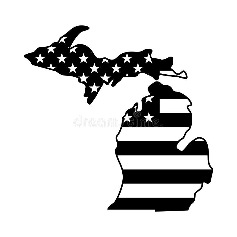Michigan Logo Black White Stock Illustrations – 105 Michigan Logo Black ...