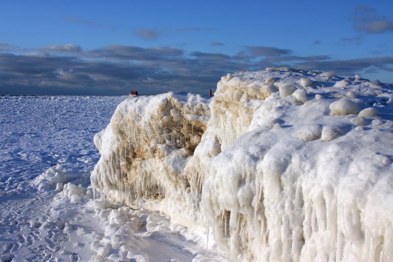 Michigan winter stock photo. Image of snow, grand, winter - 7874324