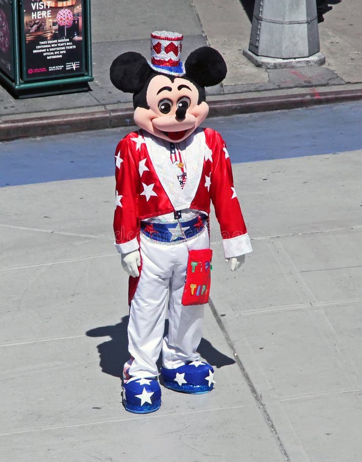 Mickey Mouse Sign at Times Square Disney Store Editorial Stock Image ...