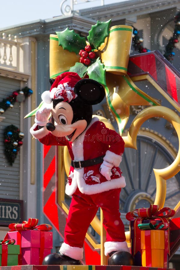 MICKEY MOUSE Celebrate Christmas New Year Editorial Stock Photo - Image ...