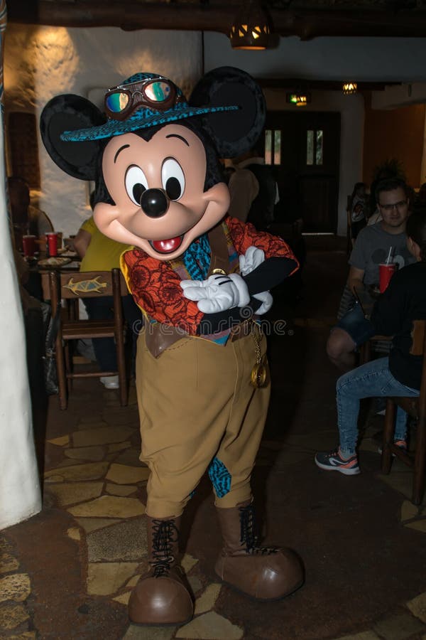Mickey Mouse in an Explorer Outfit Editorial Photography - Image of ...