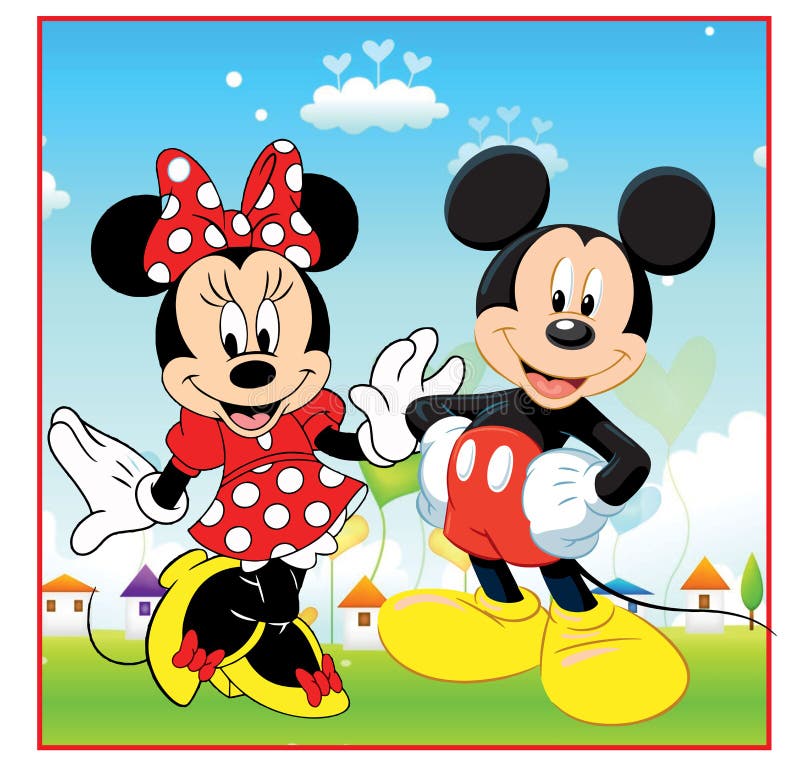 Mickey och minnius mus redaktionell arkivfoto. Illustration av här ...