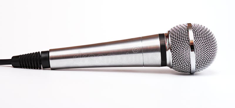 Micrófono foto de archivo. Imagen de objeto, equipo, metal - 6415254