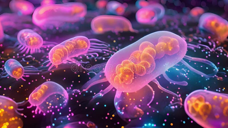 Micro Bacterial. Bacteria Colony, Microbiome and Bacteria Inside ...