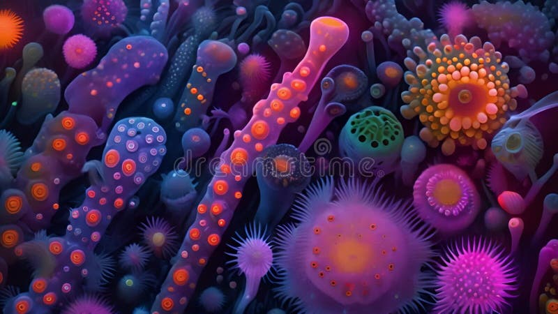 Micro Bacterial. Bacteria Colony, Microbiome and Bacteria Inside ...