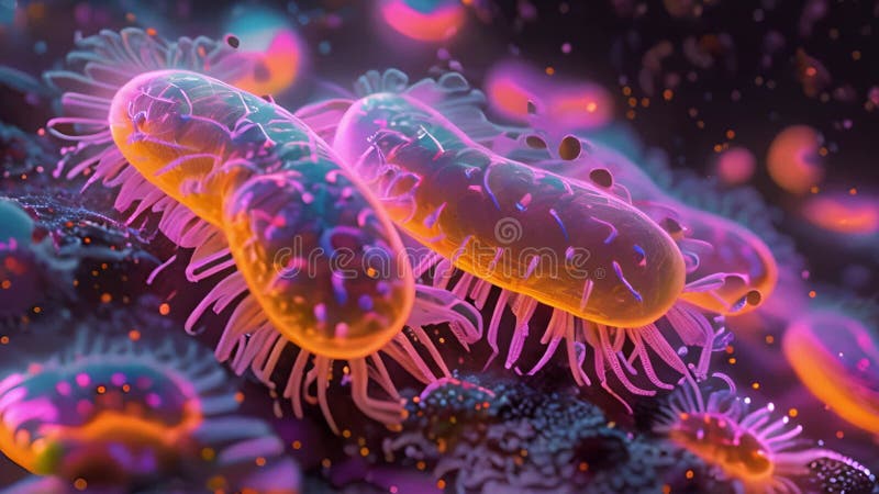 Micro Bacterial. Bacteria Colony, Microbiome and Bacteria Inside ...