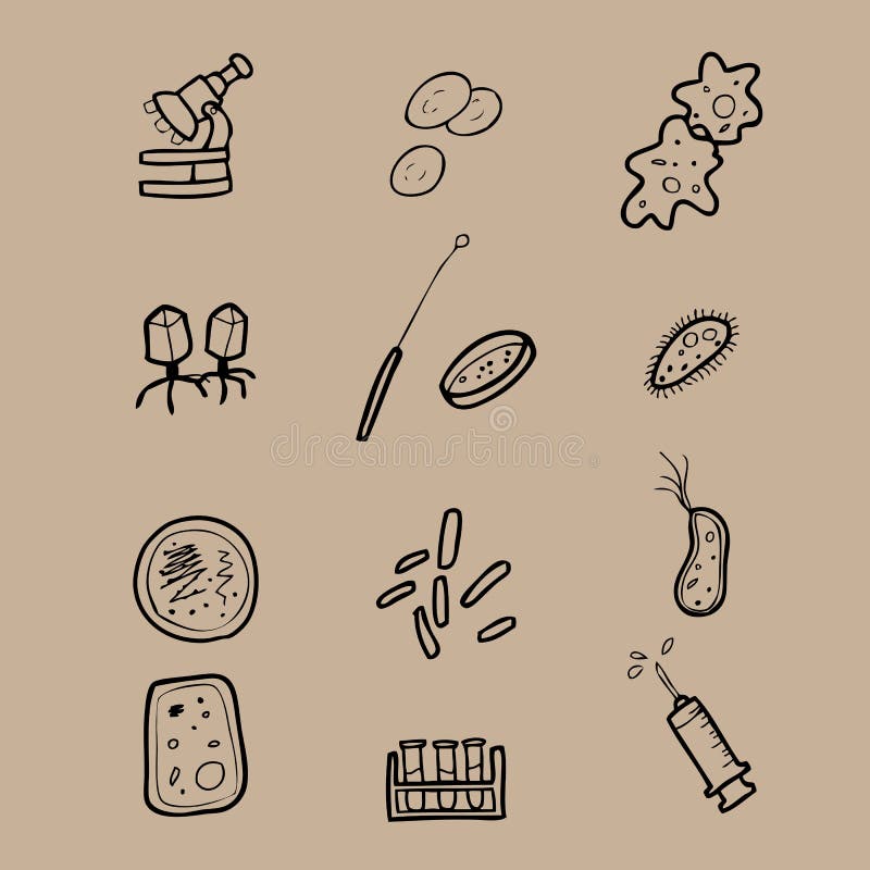 Micro biology lab stock vector. Illustration of infection - 48137430