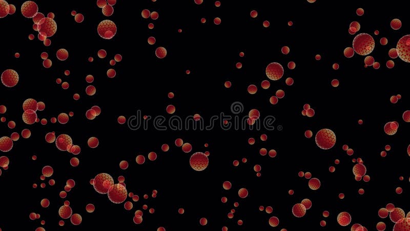 Micro Body Cell Explosion. Burst of Body Cell. Alpha Channel Stock ...