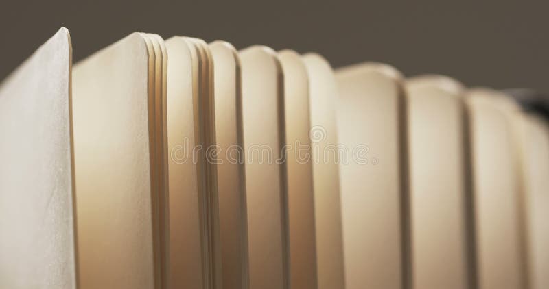 Micro of Book Pages and Copy Space on Grey Background Stock Footage ...