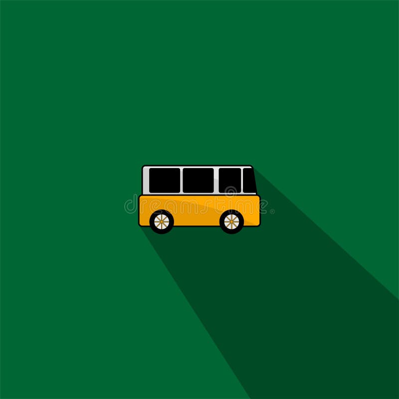 Micro Bus Vector Illustration Stock Vector - Illustration of service ...