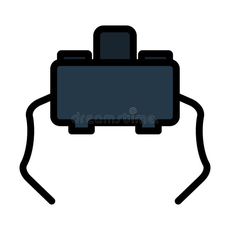 Micro Button Icon stock vector. Illustration of bold - 238034158