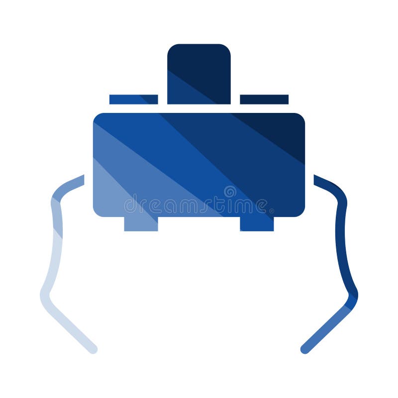 Micro Button Icon stock vector. Illustration of drawn - 218629563