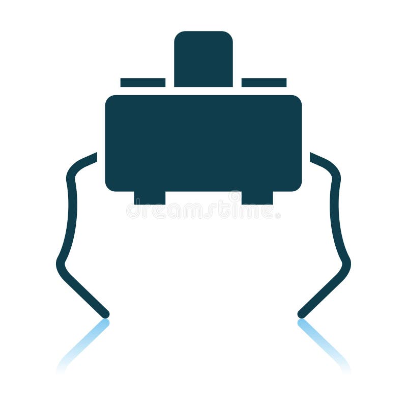 Micro Button Icon stock vector. Illustration of power - 150452010