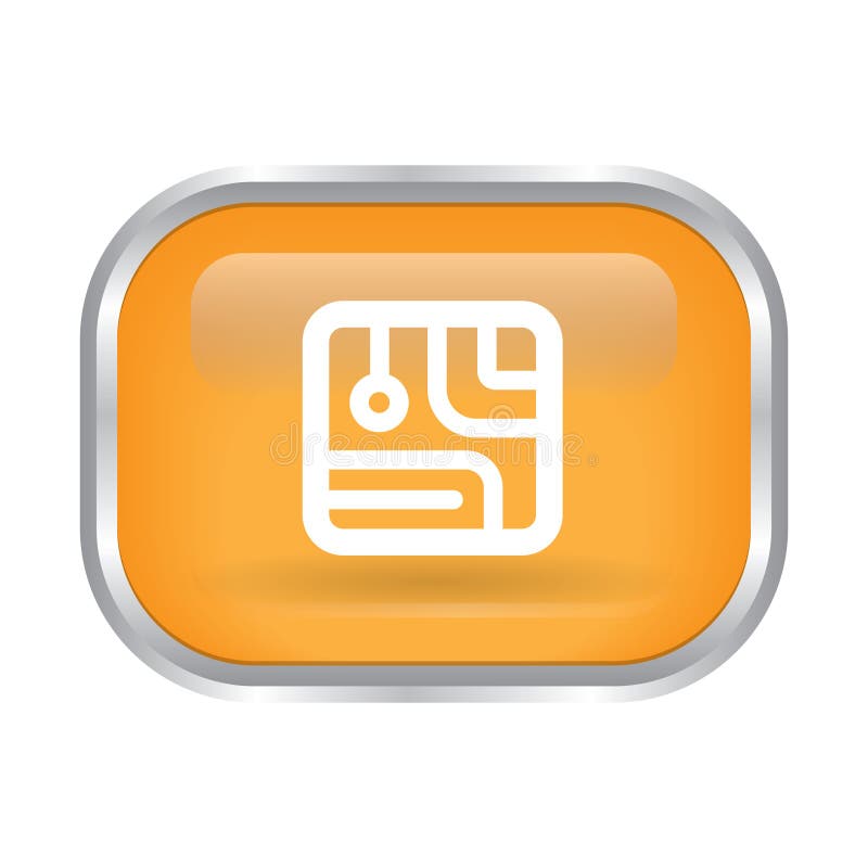 Micro Chip Button. Vector Illustration Decorative Design Stock Vector ...