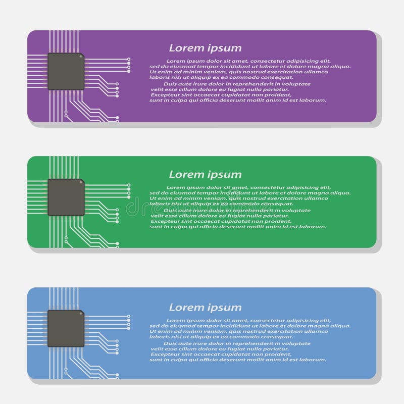 Micro chip Infographics stock illustration. Illustration of creative ...