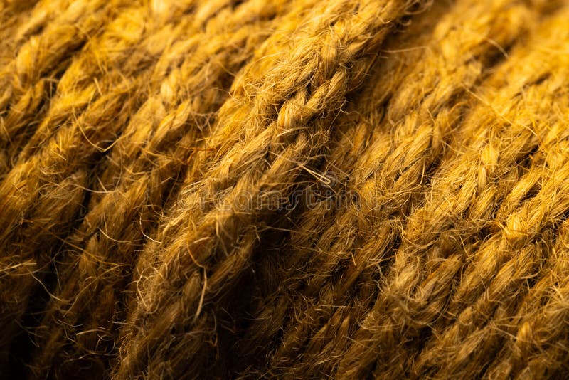 Micro Close Up of Yellow Wool Threads with Copy Space Stock Image ...