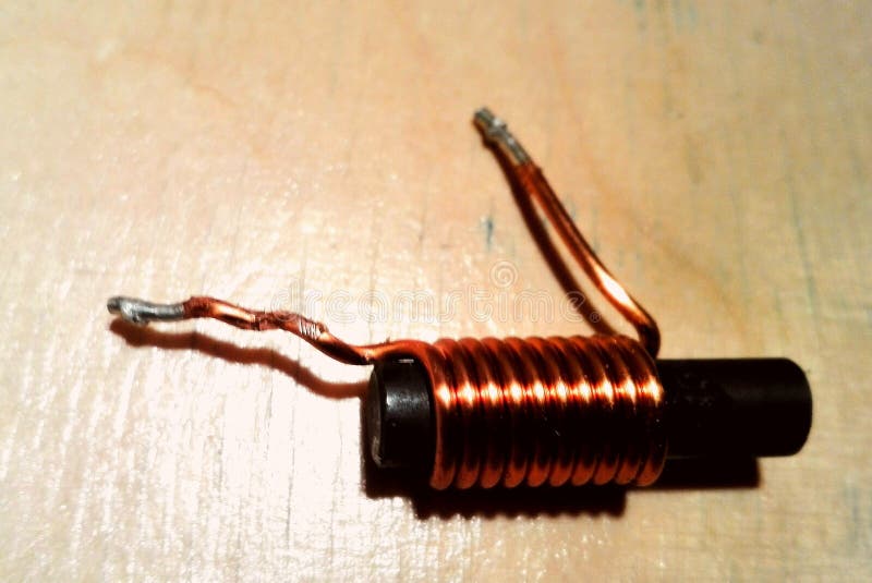 Micro coil stock photo. Image of copper, coil, wood, micro - 87294330