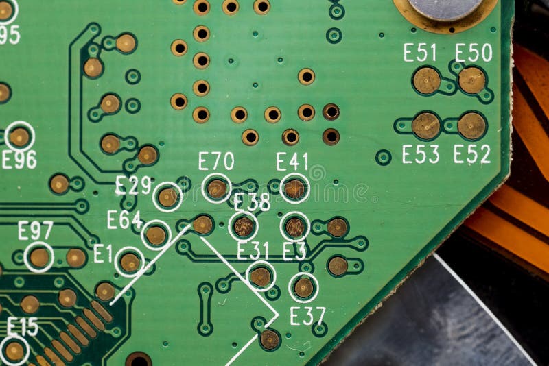 Micro Computer Chip. Close Up, Macro Photography Stock Image - Image of ...