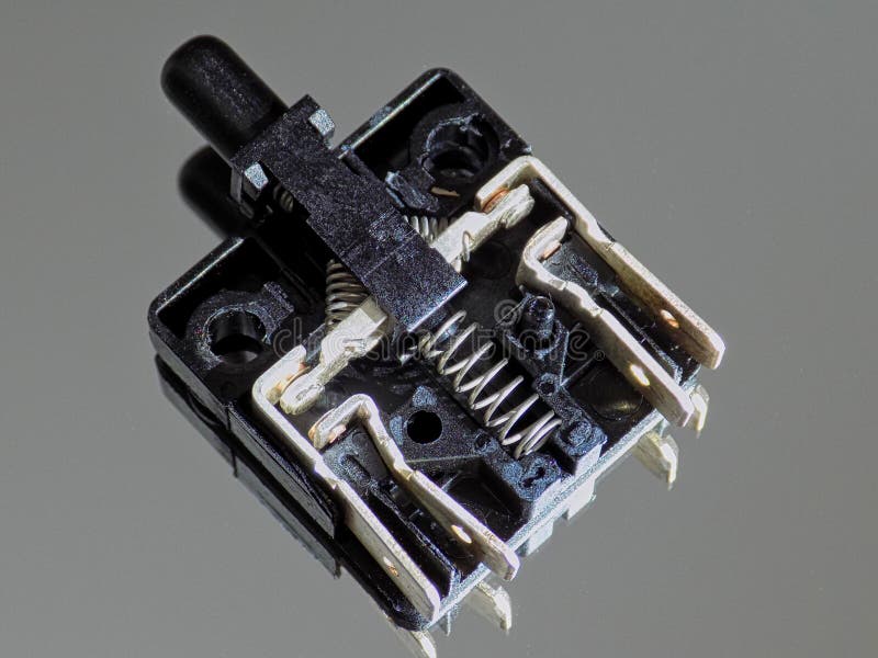 Micro Contact - Micro Switch Details from Inside Stock Photo - Image of ...