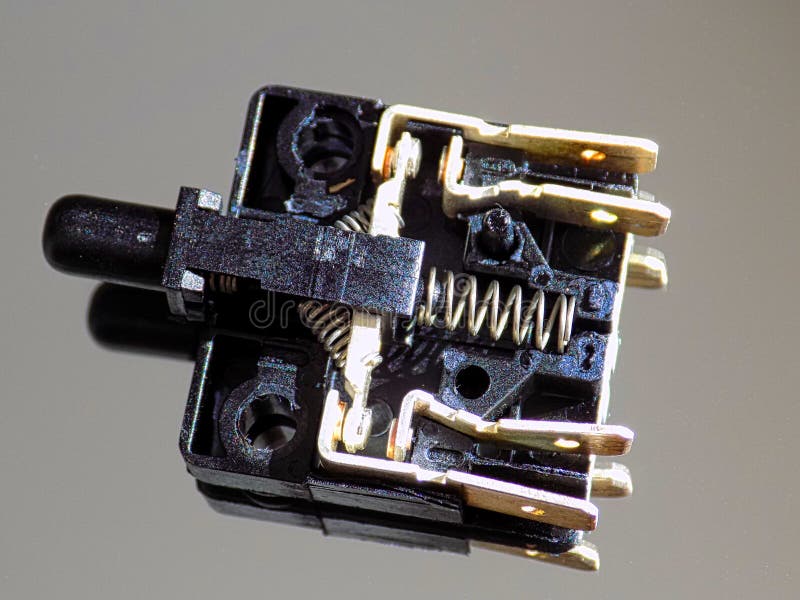 Micro Contact - Micro Switch Details from Inside Stock Photo - Image of ...
