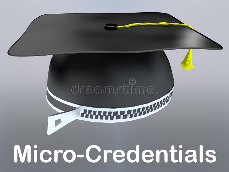 Micro-Credentials concept stock illustration. Illustration of protect ...