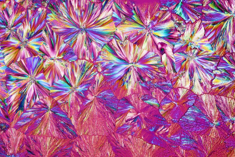 Micro Crystals in Polarized Light Stock Image - Image of micro ...