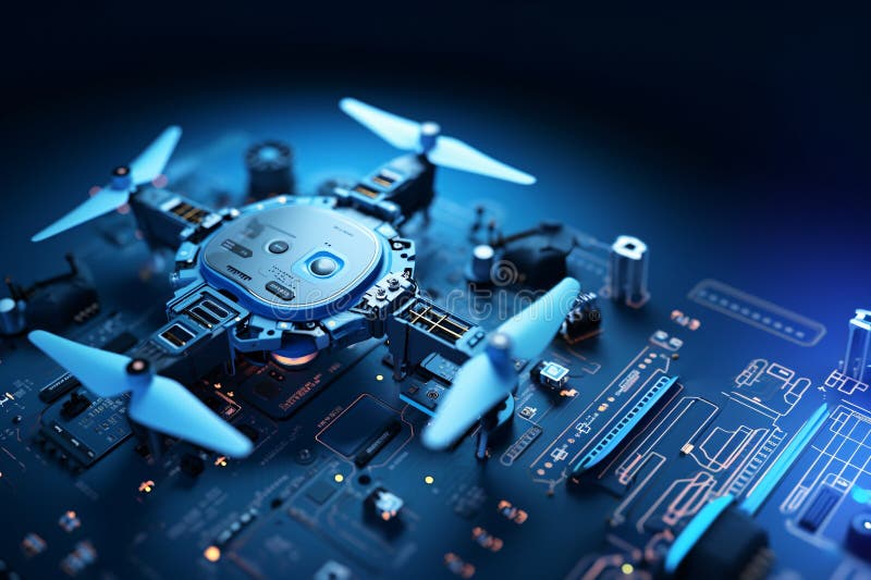 Micro Drone : Nano Robot Innovation Stock Illustration - Illustration ...