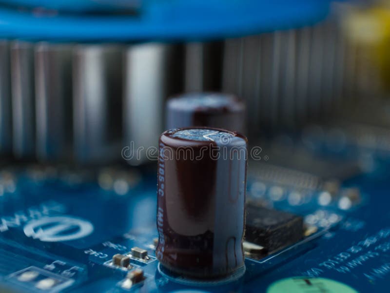 Micro Electronics Components. Semiconductor Elements and Micro Schemes ...