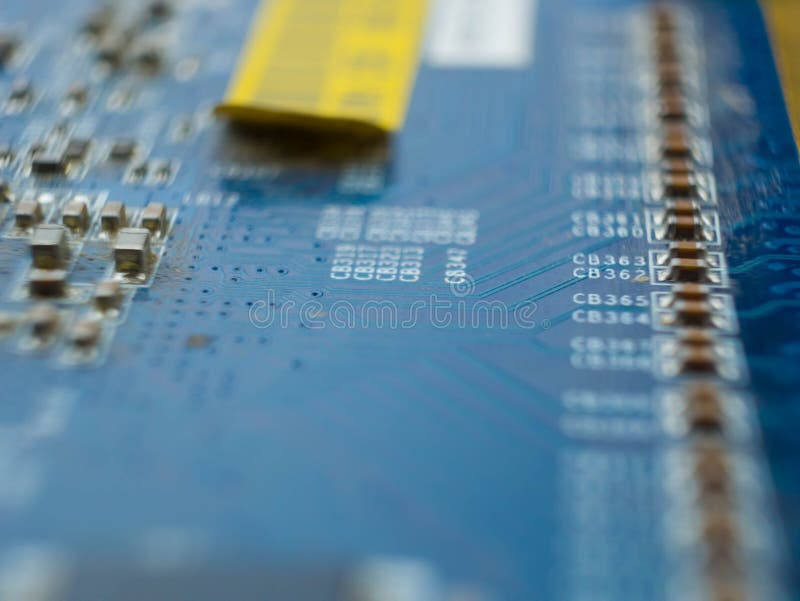 Micro Electronics Components. Semiconductor Elements and Micro Schemes ...