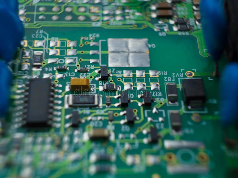 Micro Electronics Components. Semiconductor Elements and Micro Schemes ...