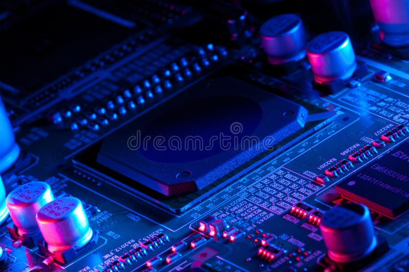 Micro-elektronica stock afbeelding. Image of samenvatting - 21789203