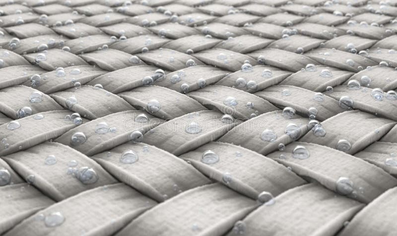 Micro Fabric and Water Droplets Stock Illustration - Illustration of ...