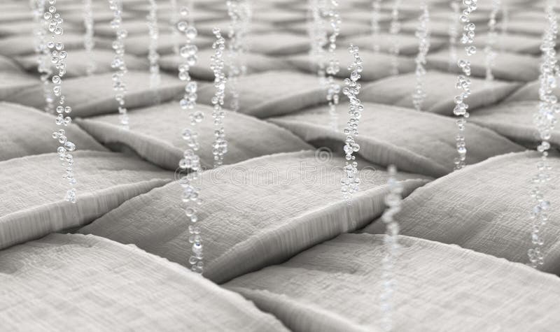 Micro Fabric and Water Droplets Stock Illustration - Illustration of ...