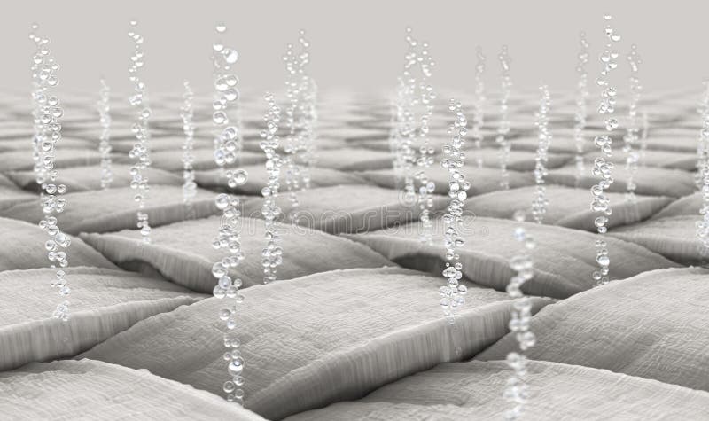 Micro Fabric and Water Droplets Stock Illustration - Illustration of ...