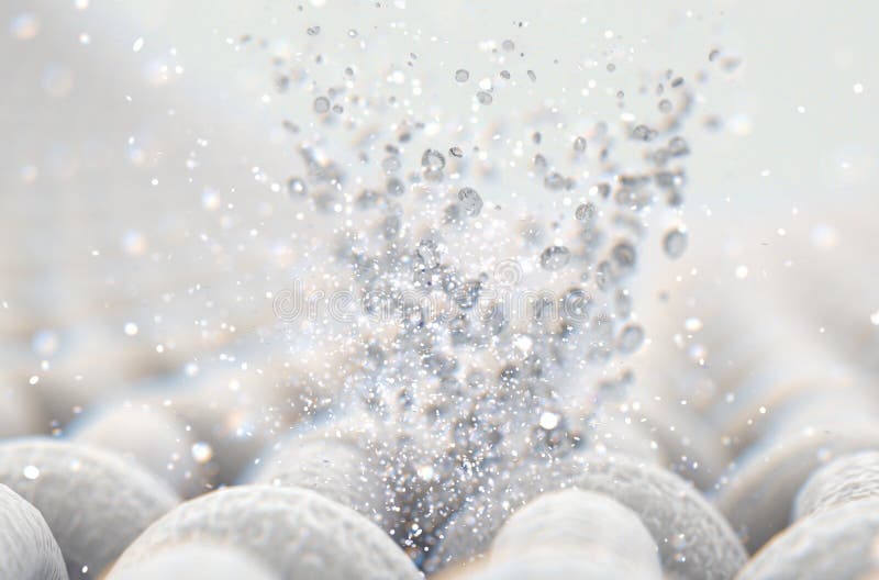 Micro Fabric Weave and Water Bubbles Stock Image - Image of design ...