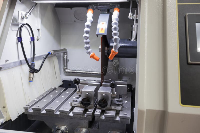 Micro Fiber Cutting Machine Stock Photo - Image of cutting, engineering ...