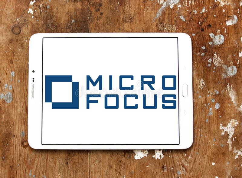 Micro Focus company logo editorial image. Image of icons - 118658340