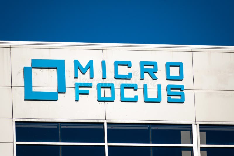 Micro Focus Sign and Logo at Campus Multinational Software and ...