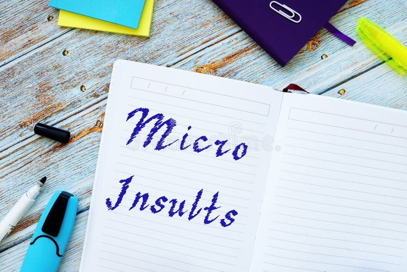 Micro Insults Sign on the Page Stock Image - Image of emotion, insults ...