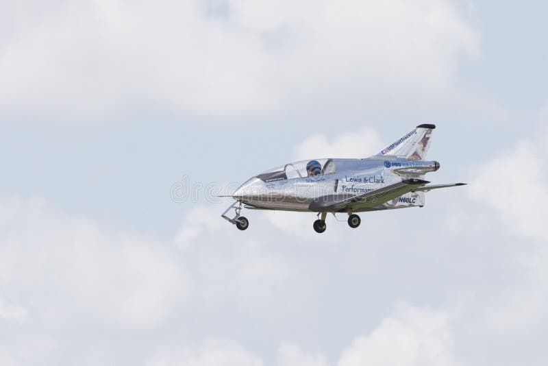 Micro Jet with Landing Gear Down Editorial Image - Image of crew ...