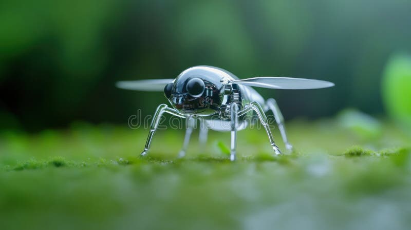 Micro Miniature Spy Drone in Shape of a Fly Stock Photo - Image of ...